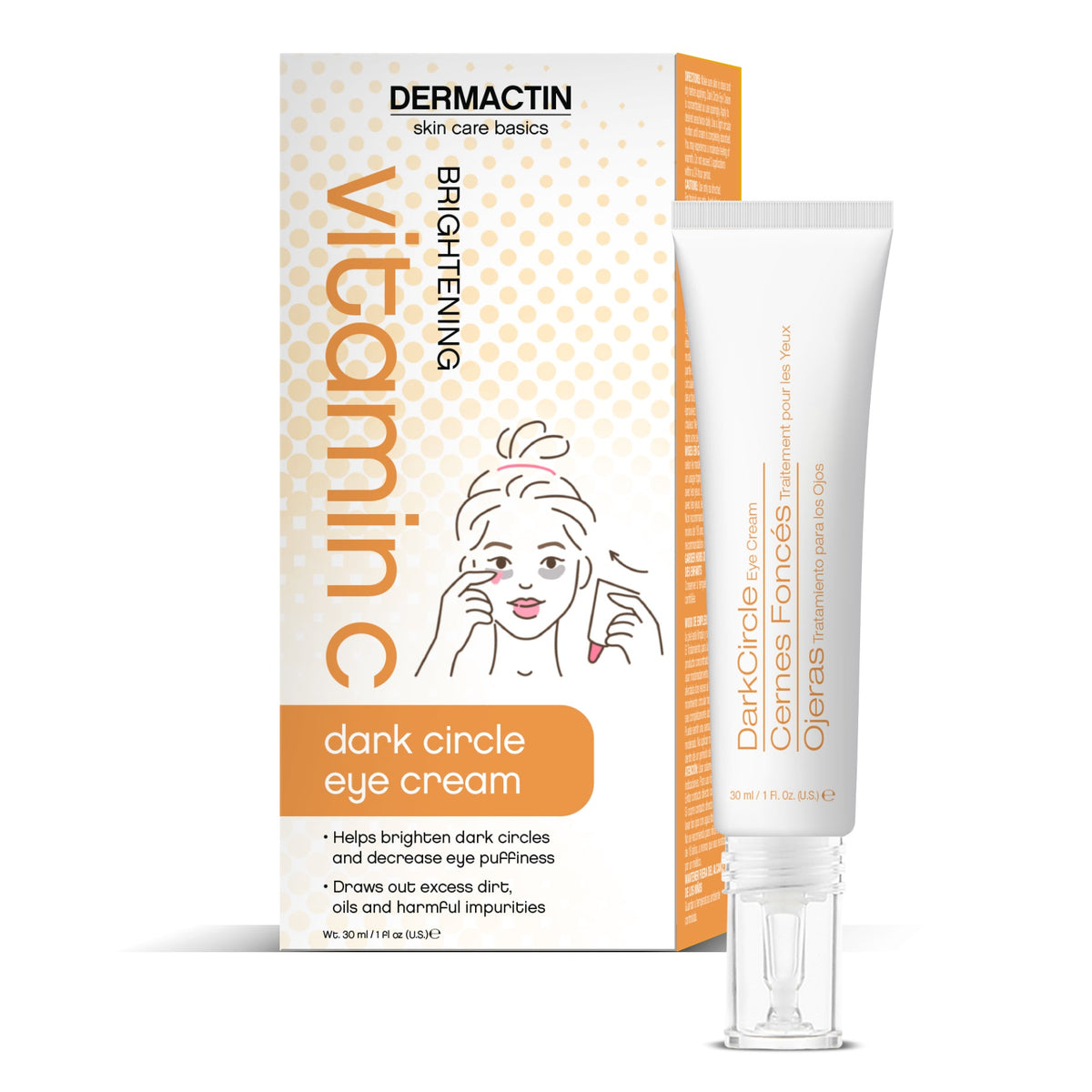 Dermactin Skin Care Basics Brightening Vitamin C Dark Circle Eye Cream ...