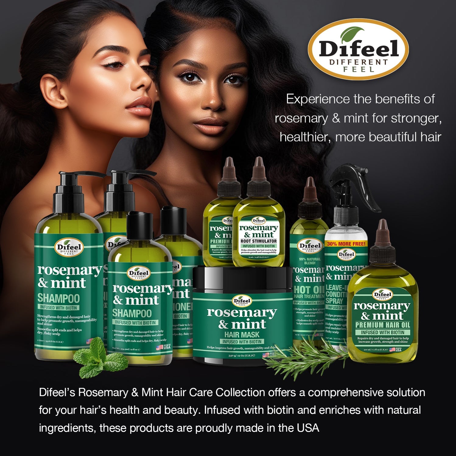 Difeel Rosemary & Mint Follicle Boost Scalp Serum 4 oz. — Fisk Group ...