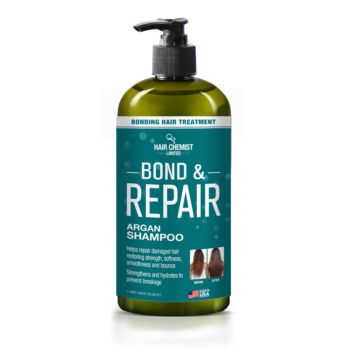 Hair Chemist Bond & Repair Bonding Hair Treatment Argan Shampoo 33.8 o ...