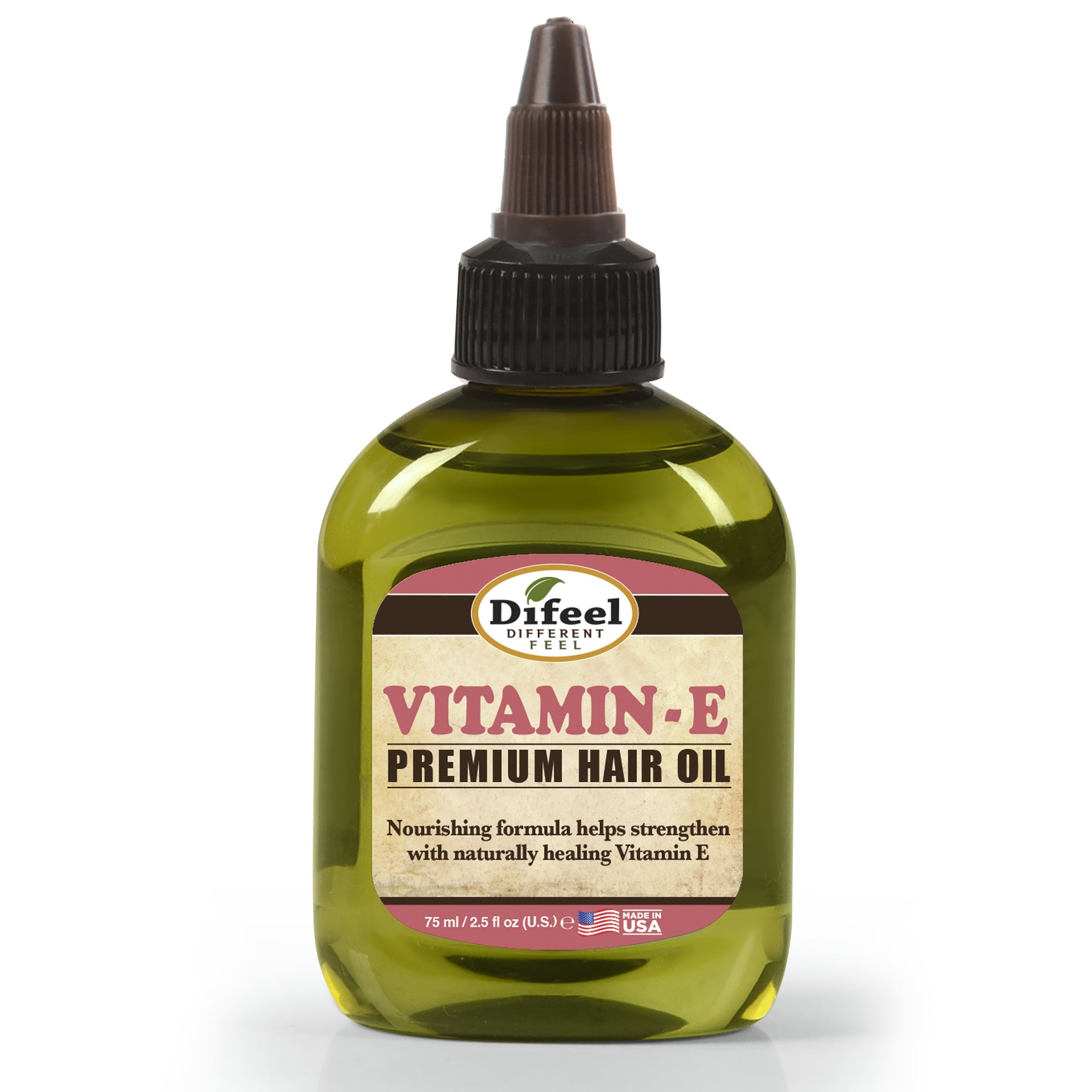 Difeel Premium Natural Hair Oil - Vitamin E Oil 2.5 oz. (PACK OF 2 ...