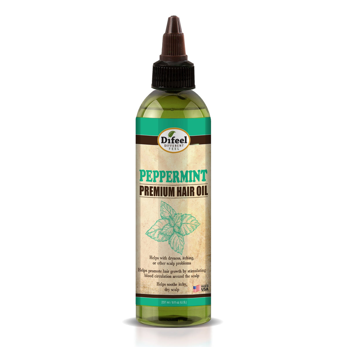Difeel Premium Natural Hair Oil - Peppermint Oil 7.1 oz. (PACK OF 2 ...
