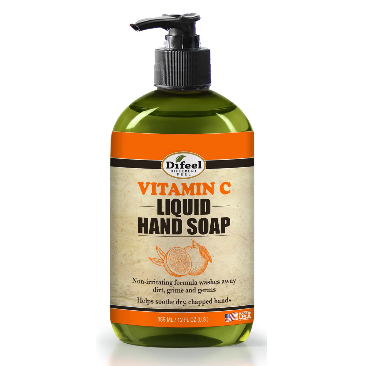 Difeel Vitamin C Liquid Hand Soap 12 oz. (PACK OF 2) — Fisk Group ...