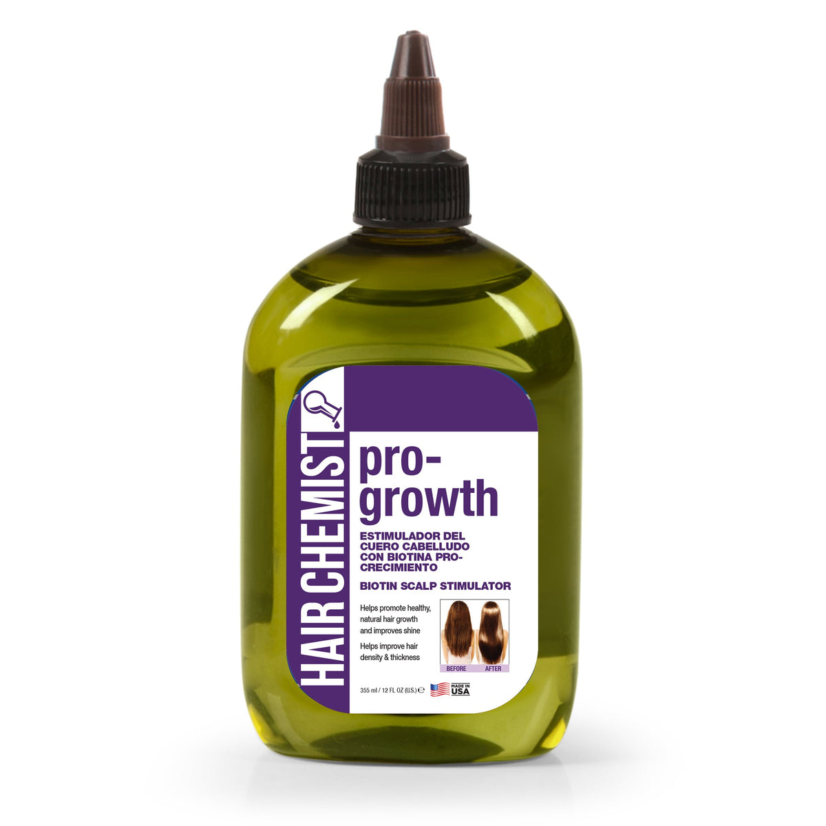 Hair Chemist Pro-Growth Scalp Stimulator with Biotin - Large 12 oz ...