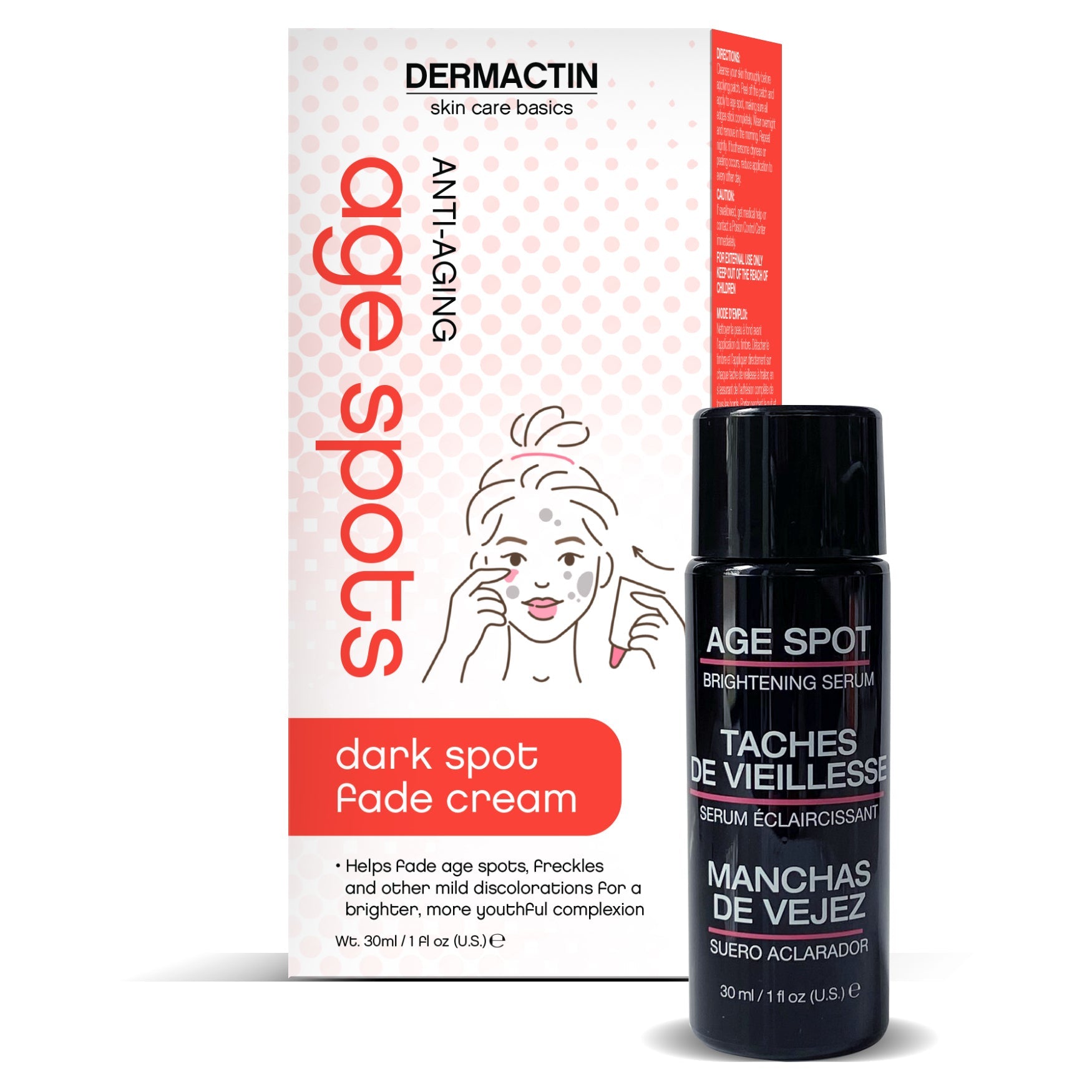 Dermactin Anti-Aging Age Spots Dark Spot Fade Cream 1 oz. — Fisk Group ...
